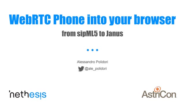 Asterisk Webrtc Frontier Realize Client Sip Phone With Sipml5 And