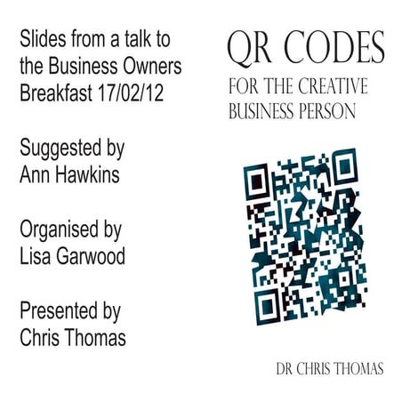 QR Codes for the creative businessperson | PDF