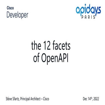 the 12 facets of OpenAPI | PPT
