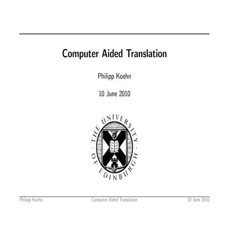 Computer Aided Translation | PDF