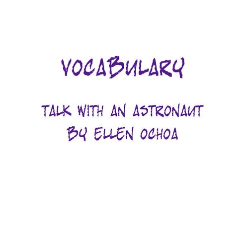 Talk With An Astronaut | PDF
