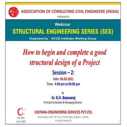 How to begin and complete a good structural design of a Project | PPT