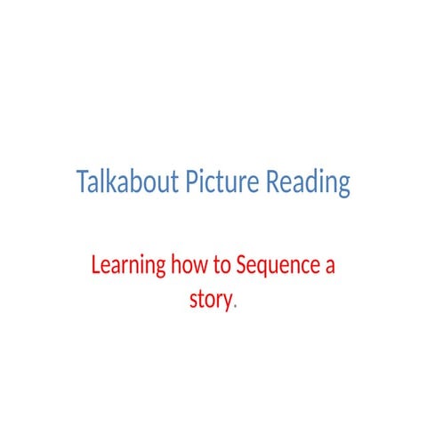 Talkabout Picture Readingencouraging children to learn shape. colour ...