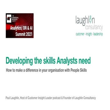 The Softer Skills analysts need to succeed in their careers | PPT