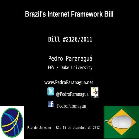 Brazil's Internet Framework Bill - Marco Civil | PDF | Computer ...