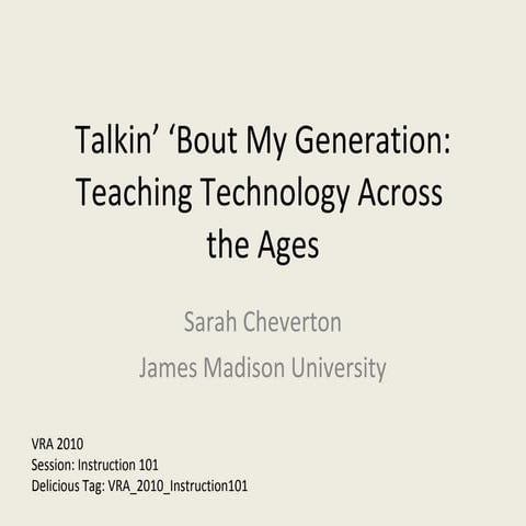 Multigenerational learners | PPTX
