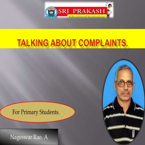 Talking about complaints. | PPT