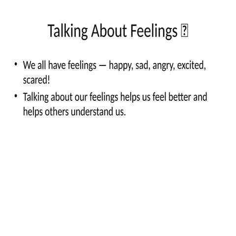 Talking_About_Feelings_Year2.pptx or Grade 1 | PPTX