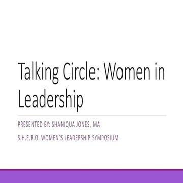 Talking Circle: Women in Leadership | PPTX