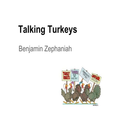 Talking turkeys2 | PPSX | National & Civic Holidays | Holidays