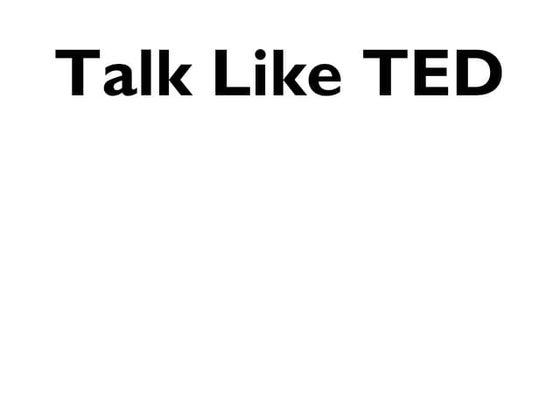 Robert Amann TED Talk Slideshow | PPT