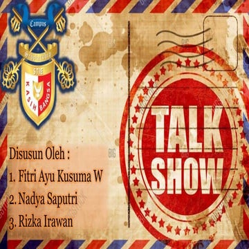 Talk show | PPTX
