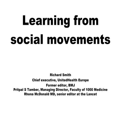 Learning from social movements | PPT