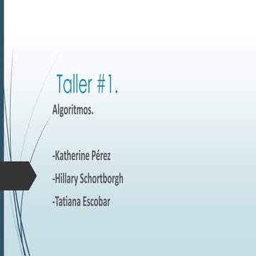 Taller | PPTX | Programming Languages | Computing