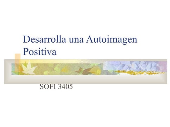 Autoestima powerpoint | PPT