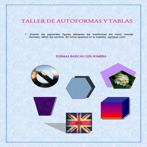 Taller de autoformas y tablas | DOCX