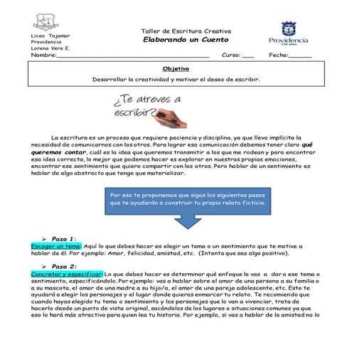 8. rúbrica para evaluar un cuento | PDF