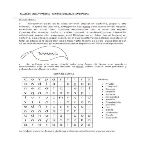 Taller de etica y valores 6 y 7 | DOCX