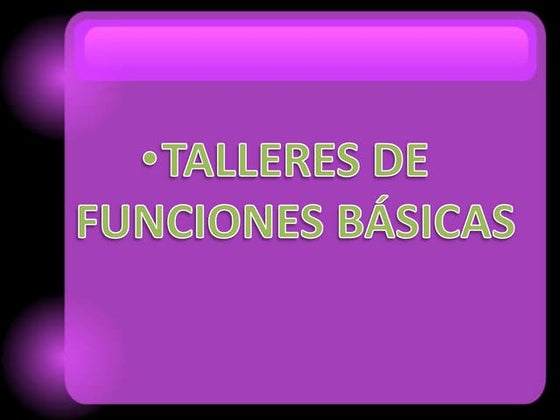 Informatica..... EJERCICIOS EXCEL | PPTX