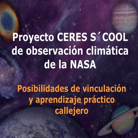 Proyecto Ceres SCOOL observacion climatica y nubes | PPT