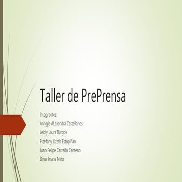 Taller De Pre Prensa Pptx