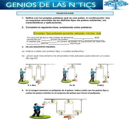 Ejemplos De Poleas Con Descripciones Partes De Una Polea: Lo Que