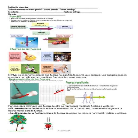 Hoja De Trabajo Para Calcular La Fuerza Tablas Y Formularios