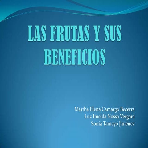 Taller las frutas | PPTX