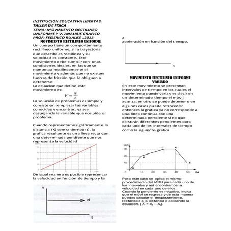 Ejercicios de MRU | PDF