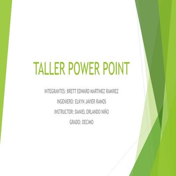 Taller power point cx3 | DOCX