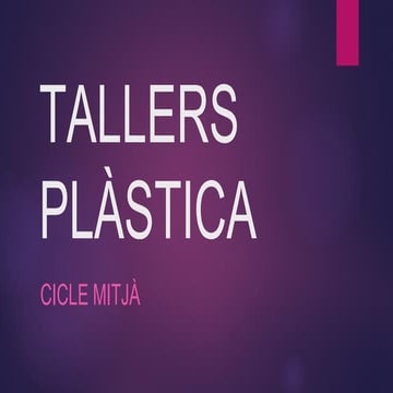 Tallers plàstica | PDF
