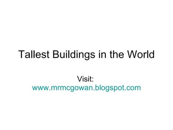 1930's Tallest Building Race | PDF
