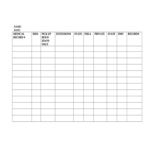 Talley sheet original | DOC