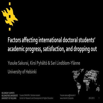 2012 The EARLI SIG 4 Higher Education Conference | PPT | Free Download