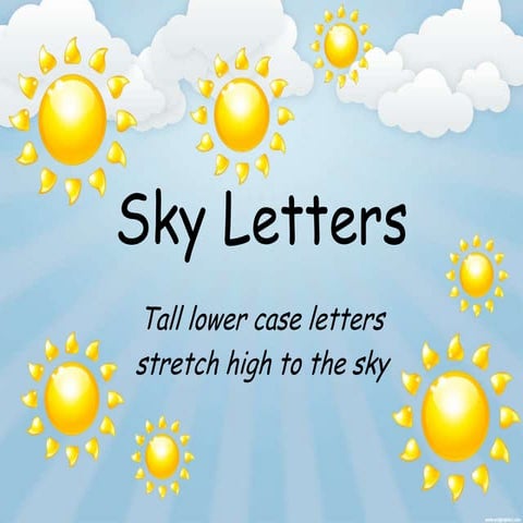 Tall letters stretch high to the sky | PPTX