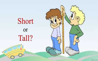 Tall And Short Clipart