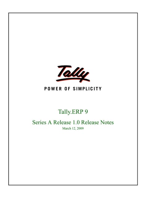 How to use the Automatic Round Off feature in Tally ERP 9? | PDF ...