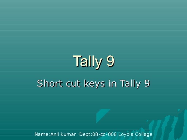 Tally 9 Shortcut Keys tally-9-shortcut-keys