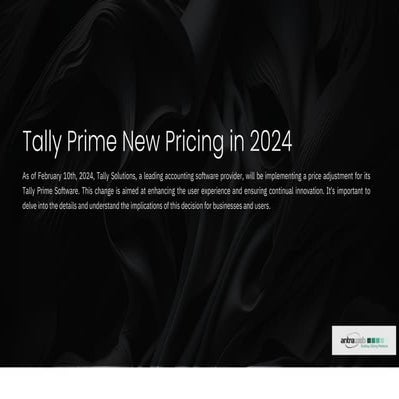 Tally Software New Pricing in 2024.. pdf. | PDF
