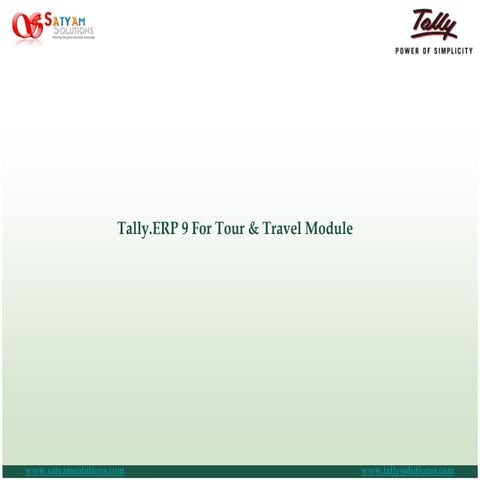 Tally erp9 help for hotel module | PDF