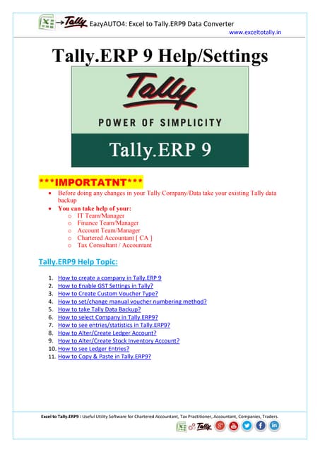 How to use the Automatic Round Off feature in Tally ERP 9? | PDF