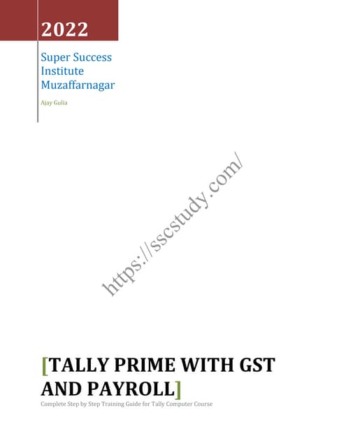 Tally Prime Educational mode Tutorial | PDF | Stocks and Bonds | Personal Investing