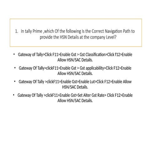 Tally questions (Sid).pptx EXAM QUS TO PASS | PPTX