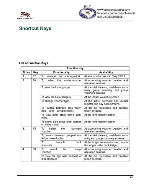 Basic tally notes | PDF
