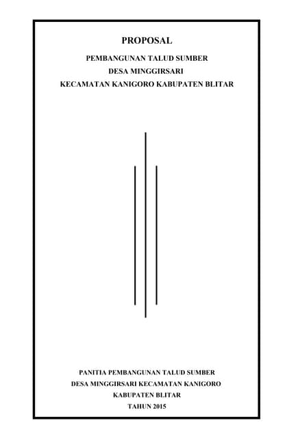 Proposal pju rw 4 dusun banjar | PDF