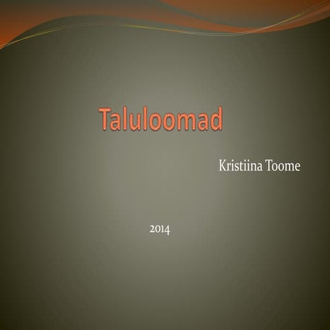 Taluloomad | PPTX