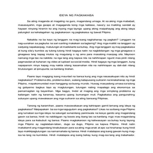 Halimbawa Ng Talumpati Docx Halimbawa Ng Talumpati Ed