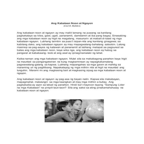 Halimbawa Ng Talumpati Halimbawa NG Talumpati Ibat Ibang Paksa | PDF