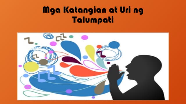 Uri ng Talumpati ayon sa Layunin atbp. | PPTX