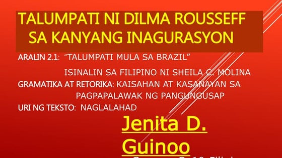 Filipino 10- Gamit ng Pandiwa | PPT